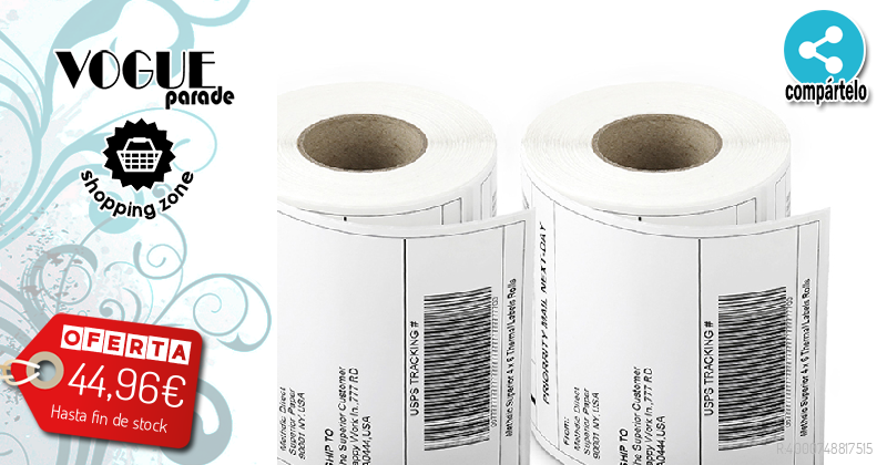 Methdic 10rolls Adhesive Sticker 4X6 Thermal Shipping Labels Address ...